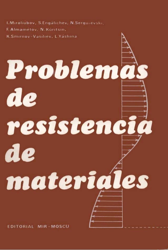 Problemas de Resistencia de Materiales 1 Edición I. Miroliúbov - PDF | Solucionario